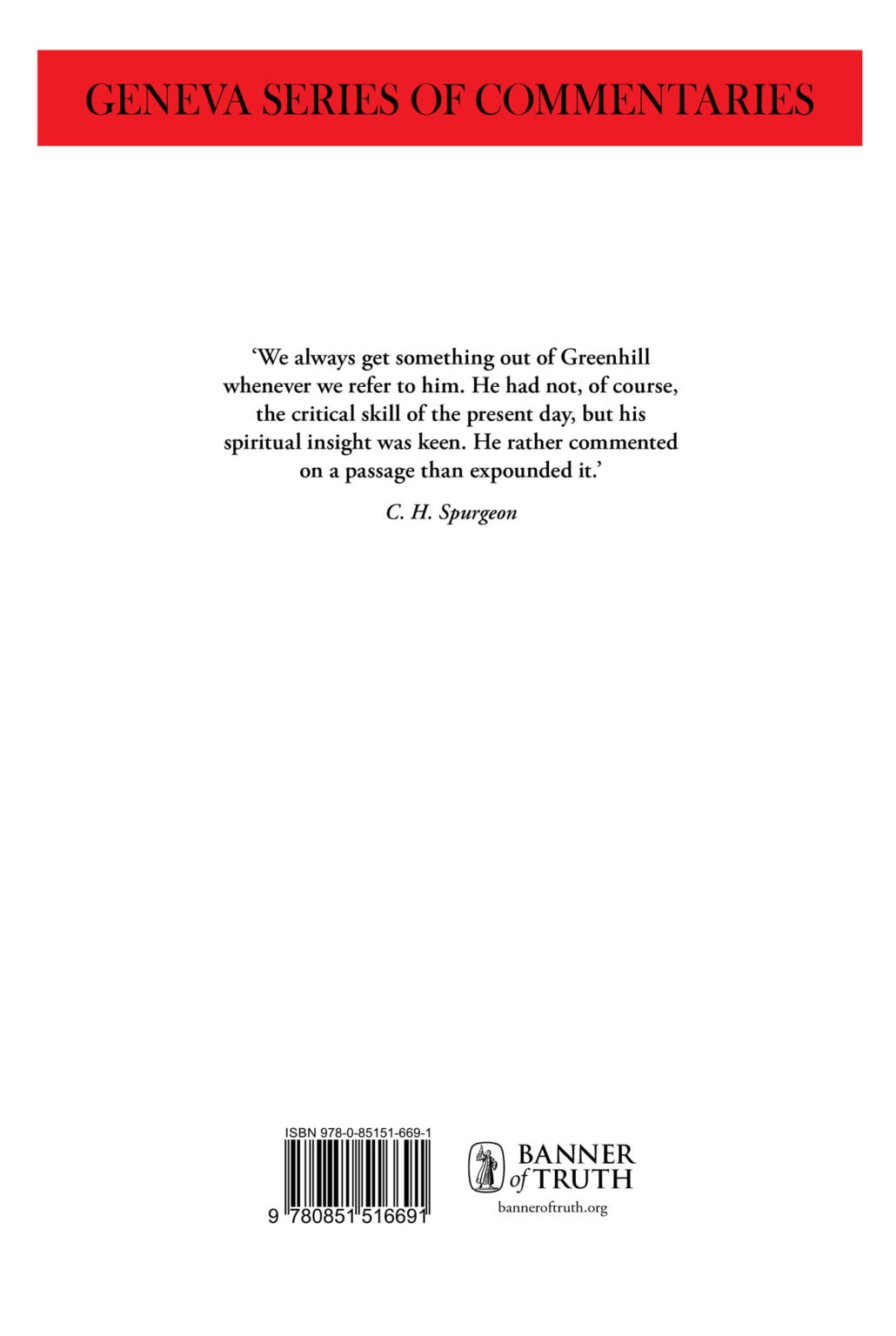Ezekiel by William Greenhill | Banner of Truth USA