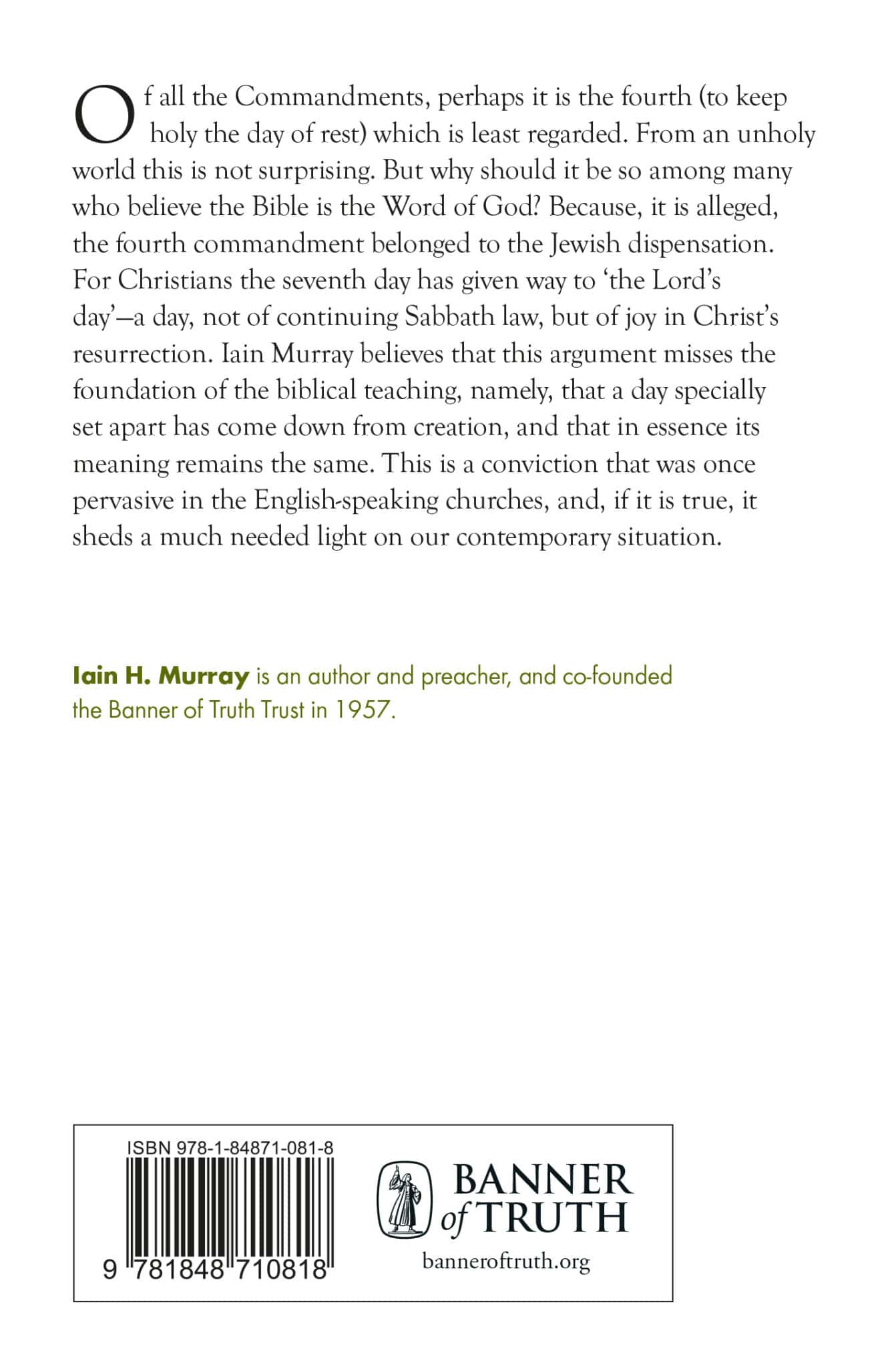 Rest in God by Iain H. Murray | Banner of Truth USA