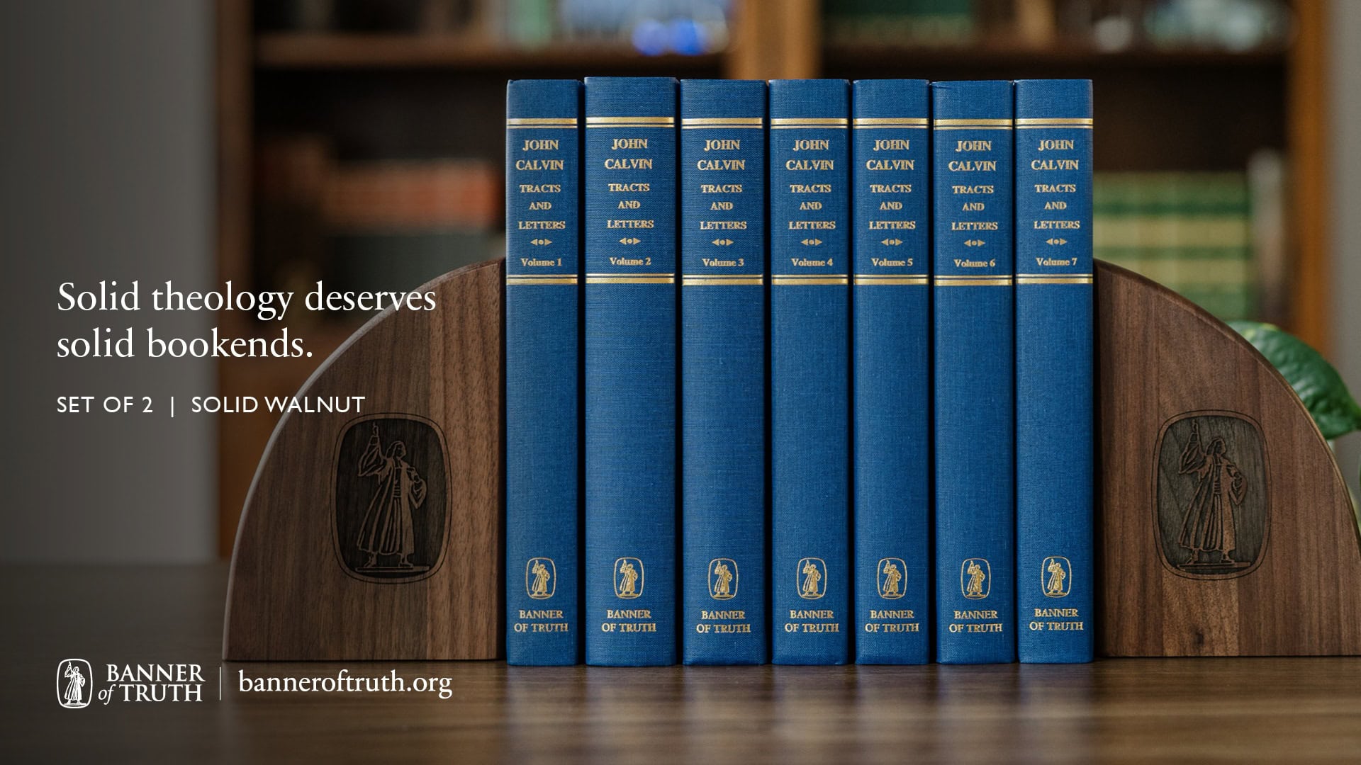 Banner of Truth Walnut Bookends – Banner of Truth USA