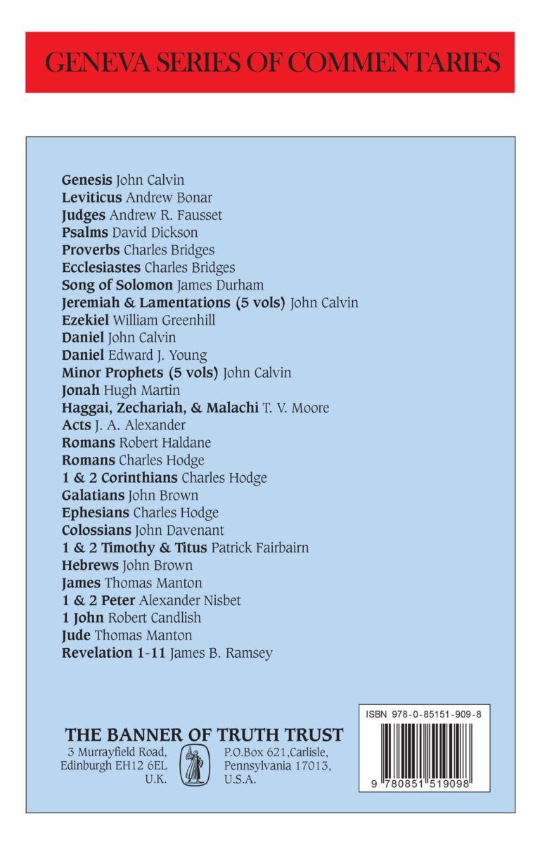 Colossians by John Davenant | Banner of Truth USA