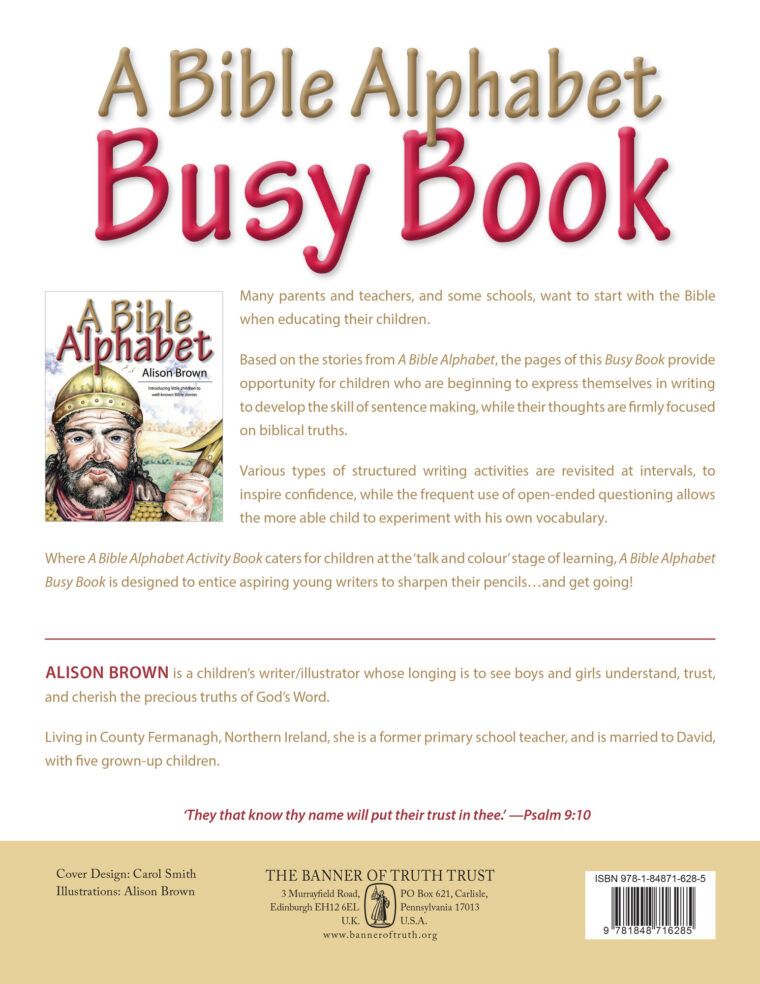 A Bible Alphabet Busy Book by Alison Brown | Banner of Truth USA