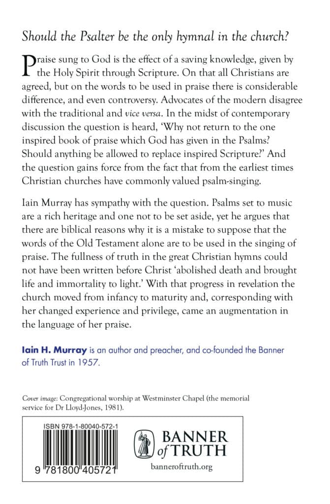The Psalter by Iain H. Murray | Banner of Truth USA